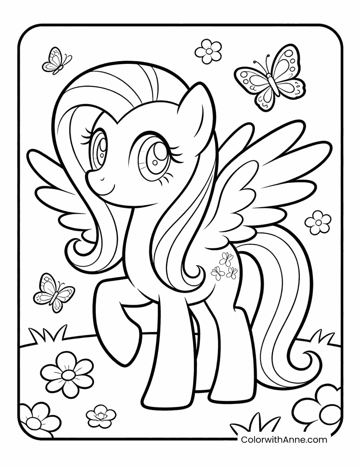 My Little Pony Coloring Pages (Free PDF Printables) - ColorwithAnne