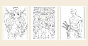 One Piece Coloring Pages (Free PDF Printables) - ColorwithAnne