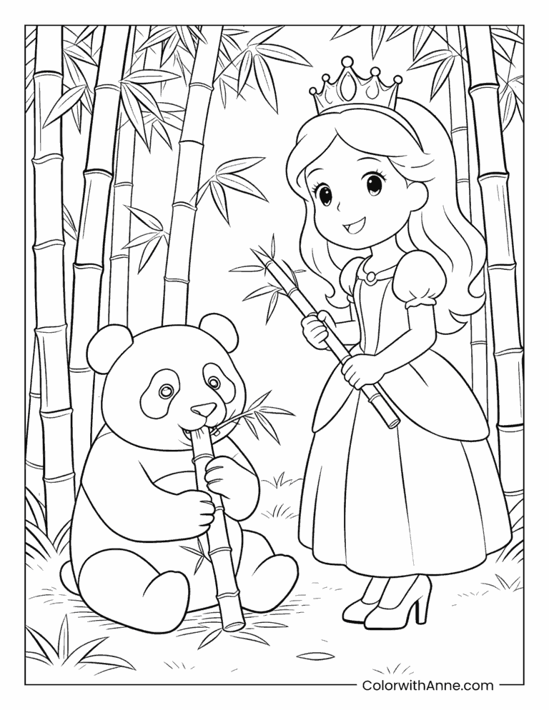 Panda Coloring Pages (Free PDF Printables) - ColorwithAnne