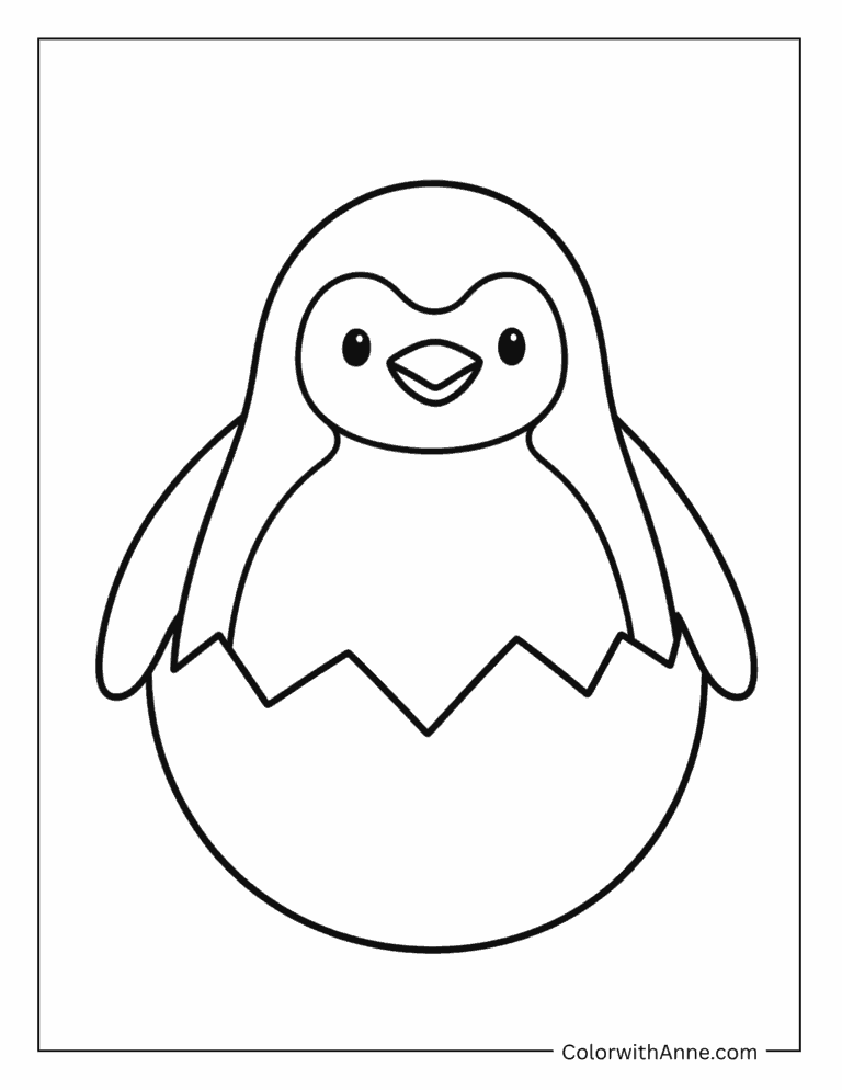 19 Penguin Coloring Pages (Free PDF Printables)