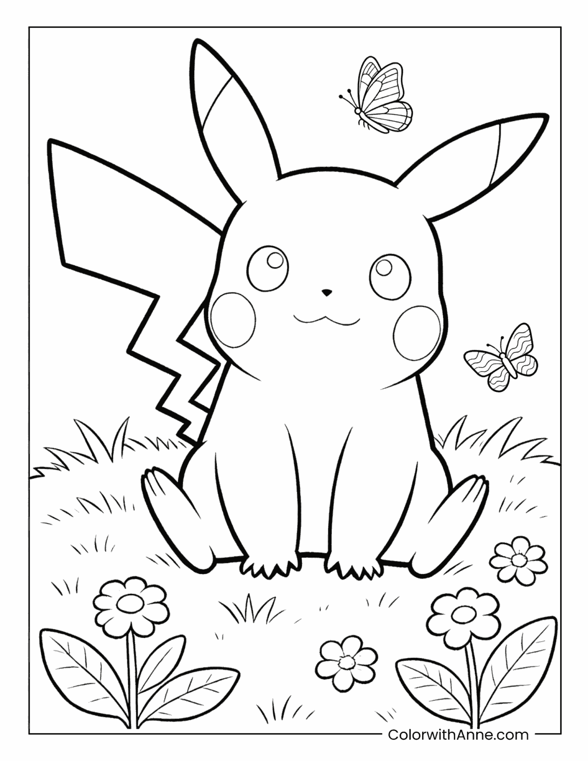 20 Pikachu Coloring Pages (Free PDF Printables)