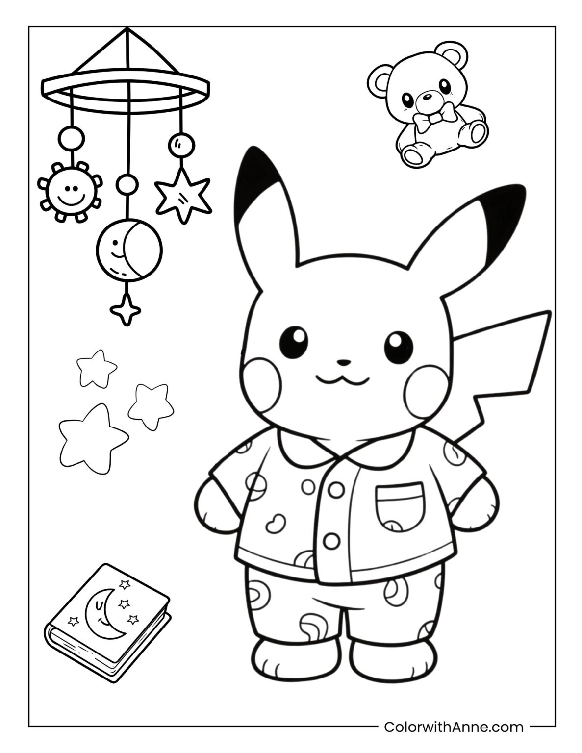 20 Pikachu Coloring Pages (Free PDF Printables)