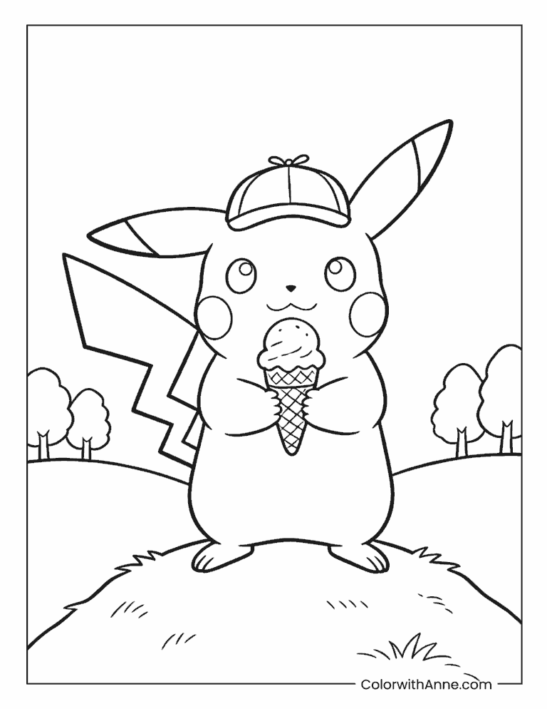 20 Pikachu Coloring Pages (Free PDF Printables)