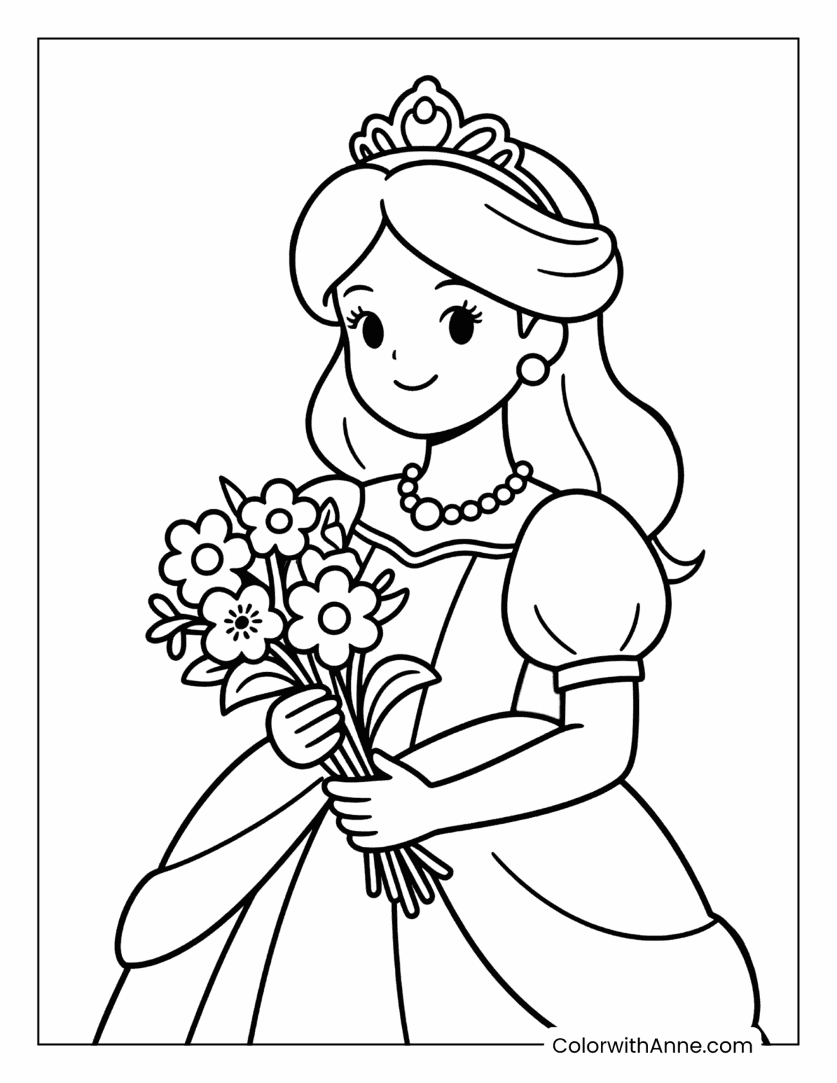 Princess Peach Coloring Pages (Free PDF Printables)