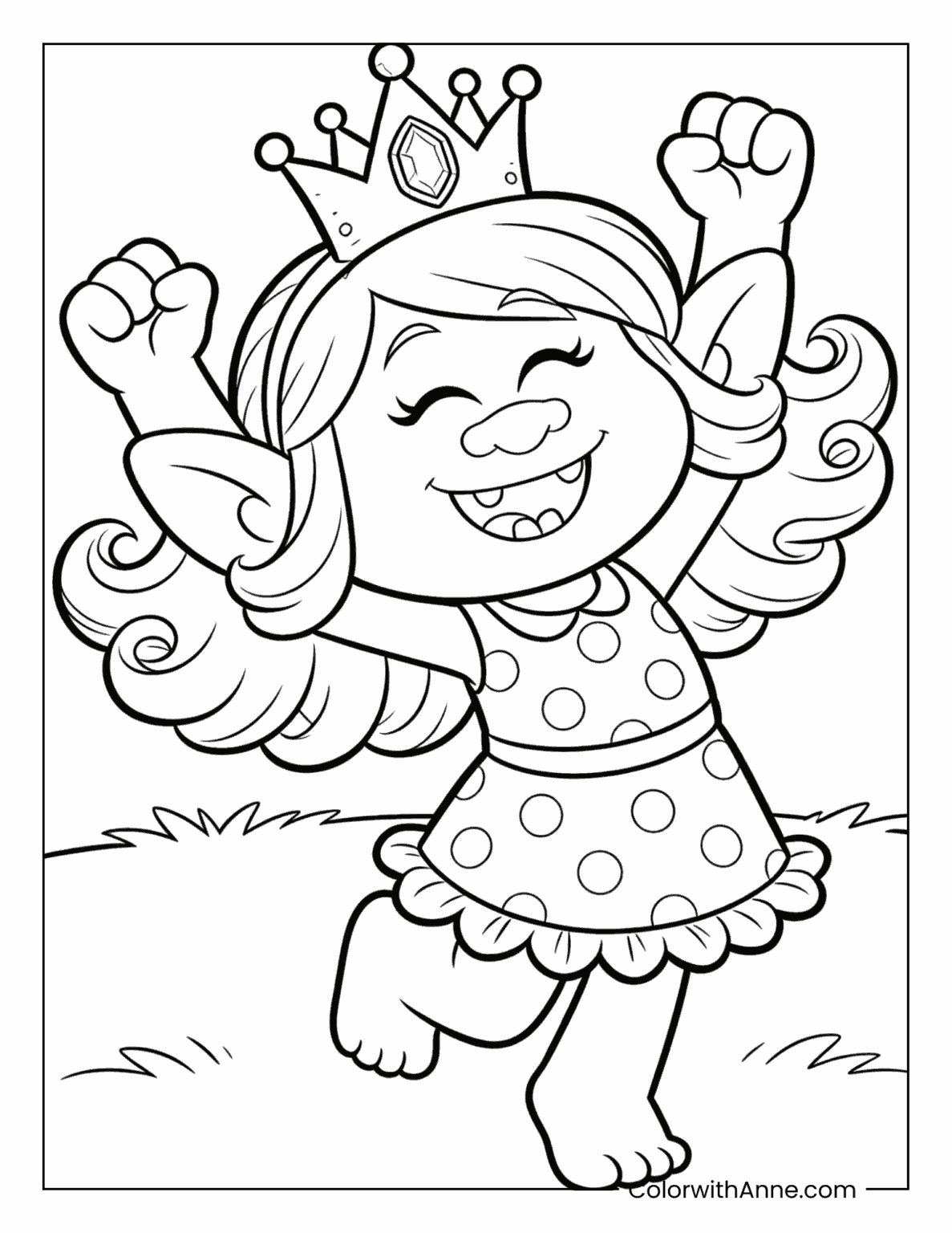 Trolls Coloring Pages (Free PDF Printables)