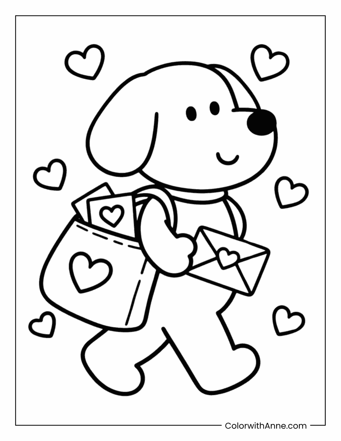 20 Puppy Coloring Pages (Free PDF Printables)