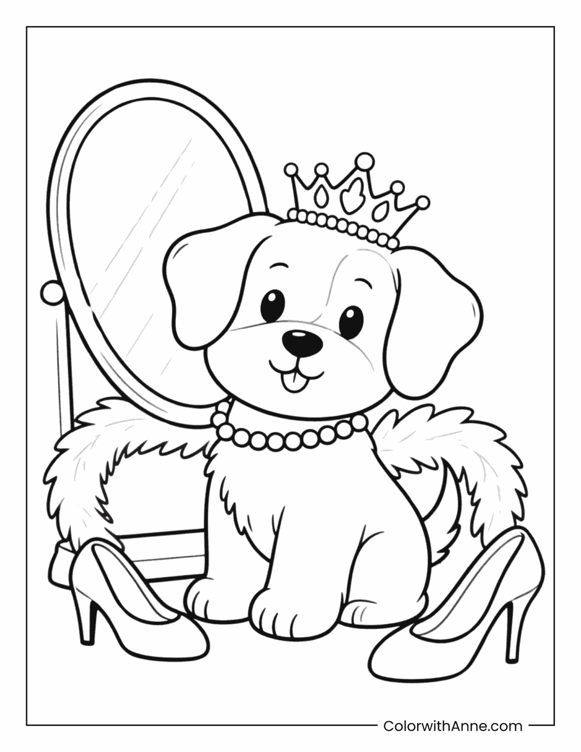 20 Puppy Coloring Pages (Free PDF Printables)