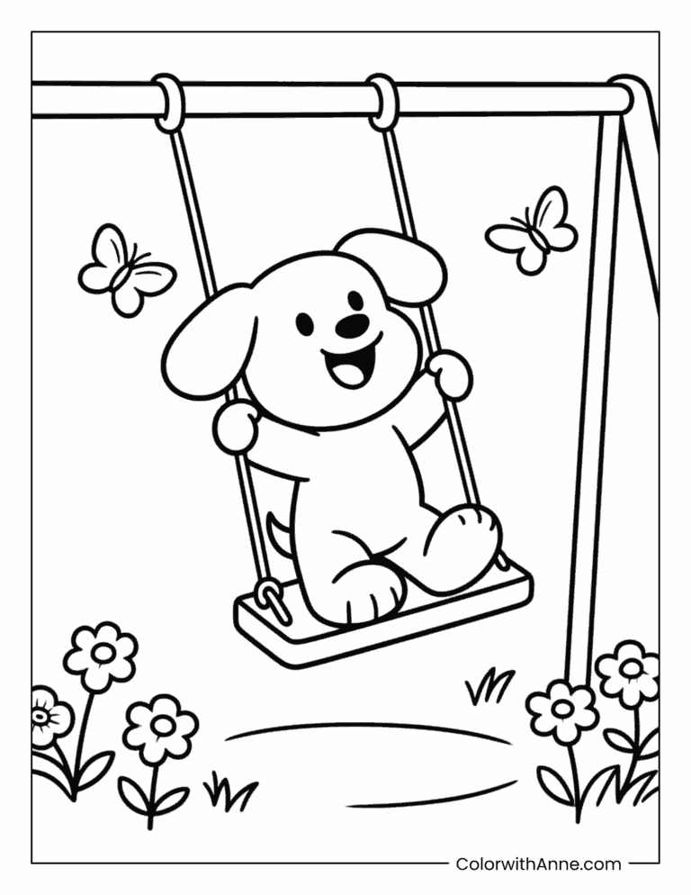 20 Puppy Coloring Pages (Free PDF Printables)
