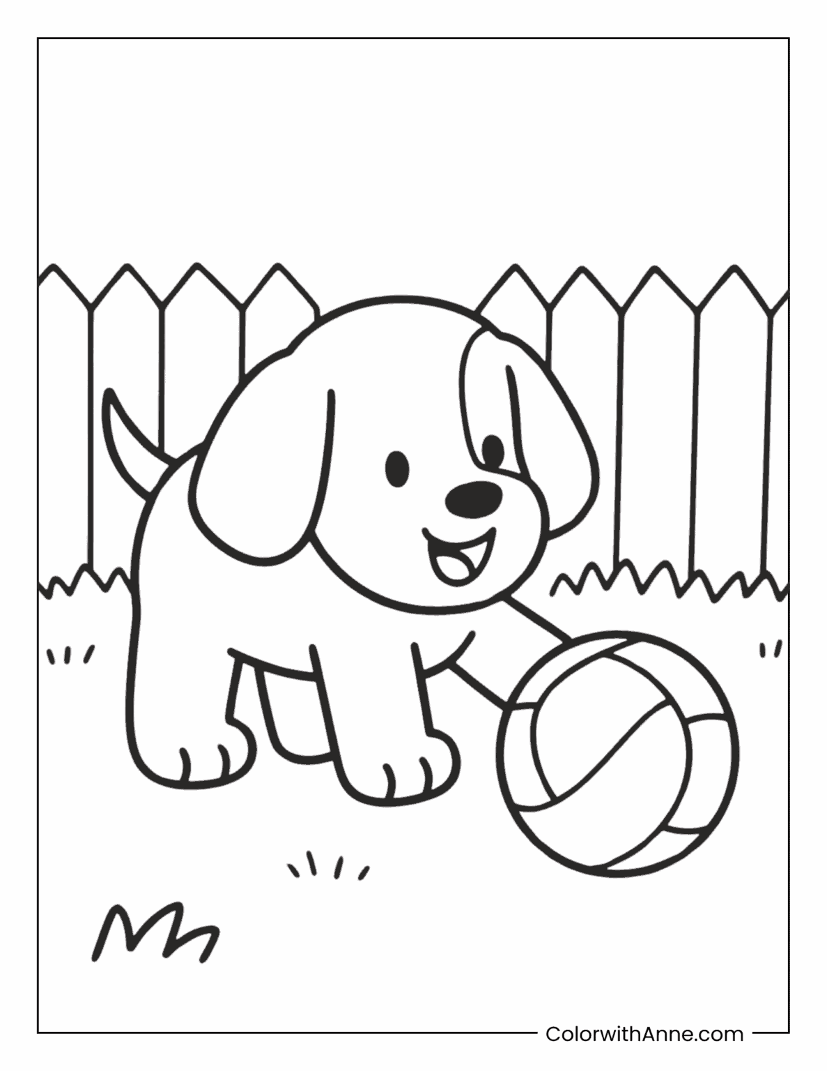 20 Puppy Coloring Pages (Free PDF Printables)