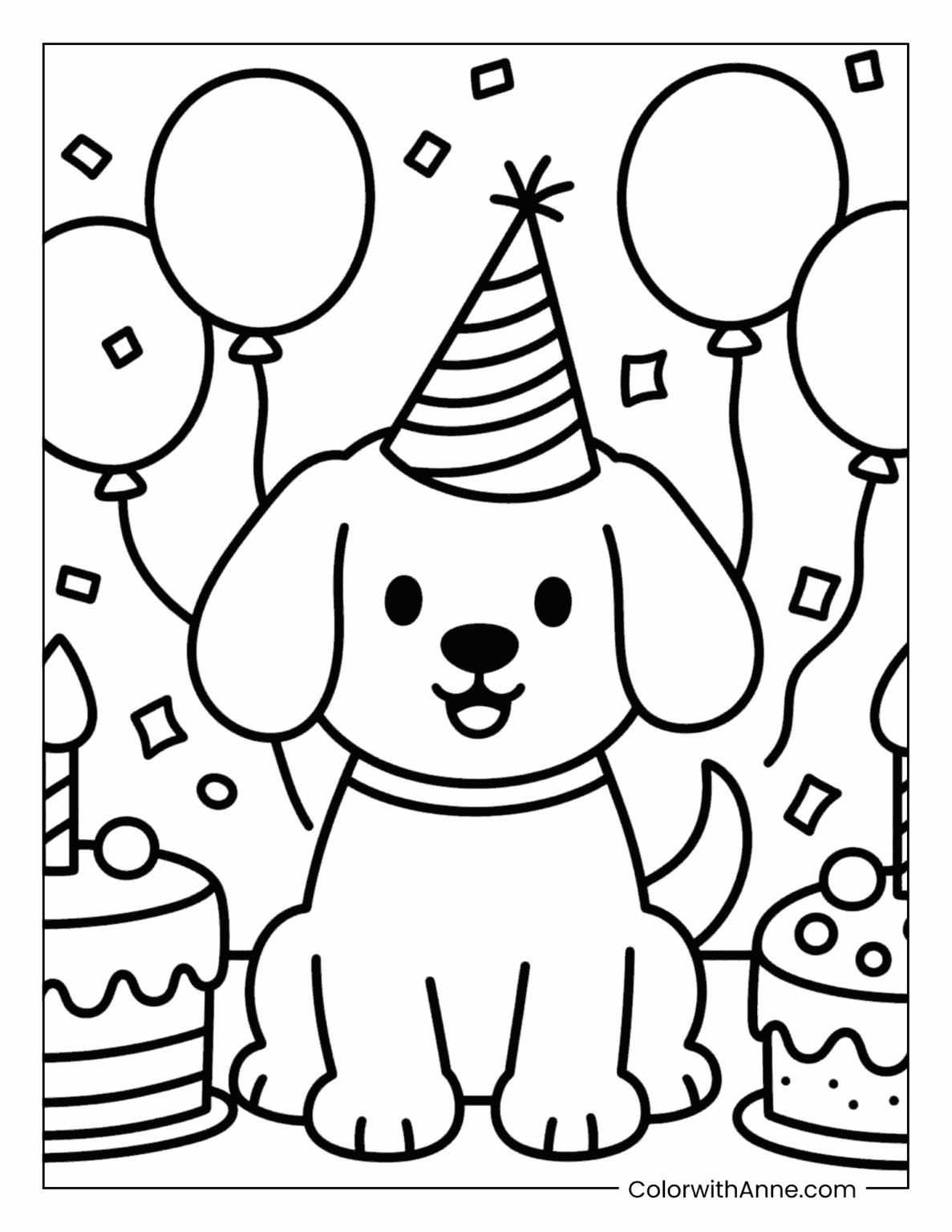 20 Puppy Coloring Pages (Free PDF Printables)