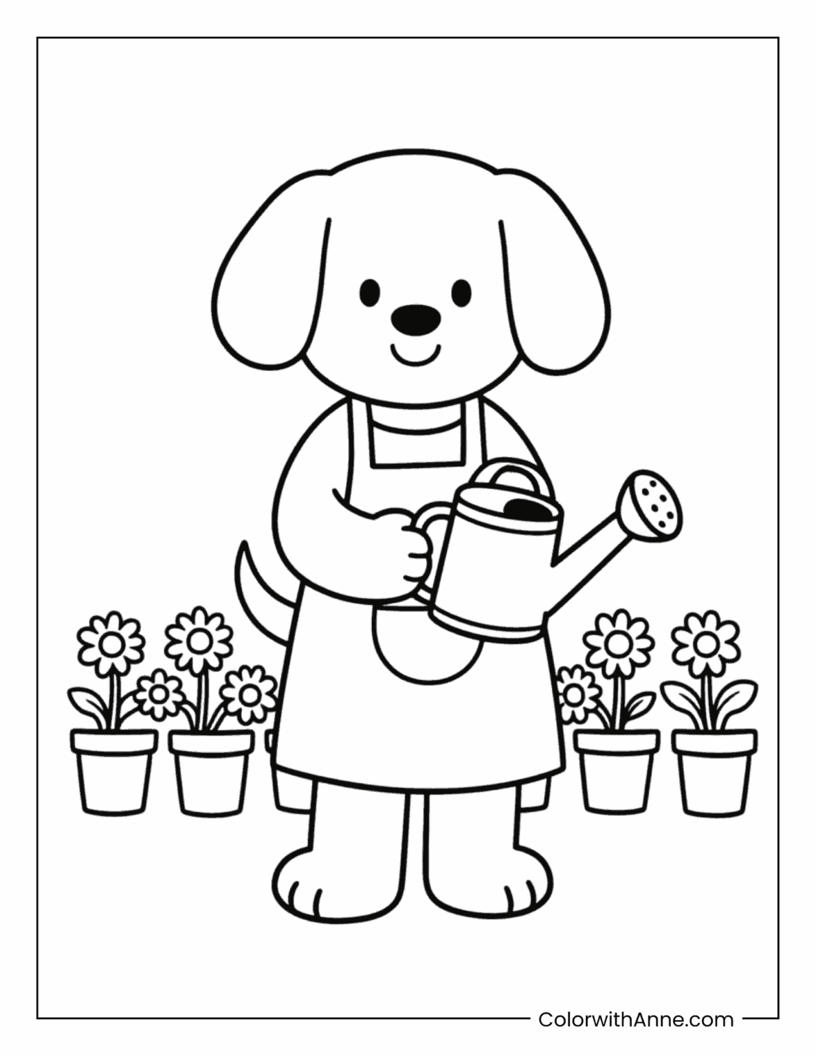 20 Puppy Coloring Pages (Free PDF Printables)