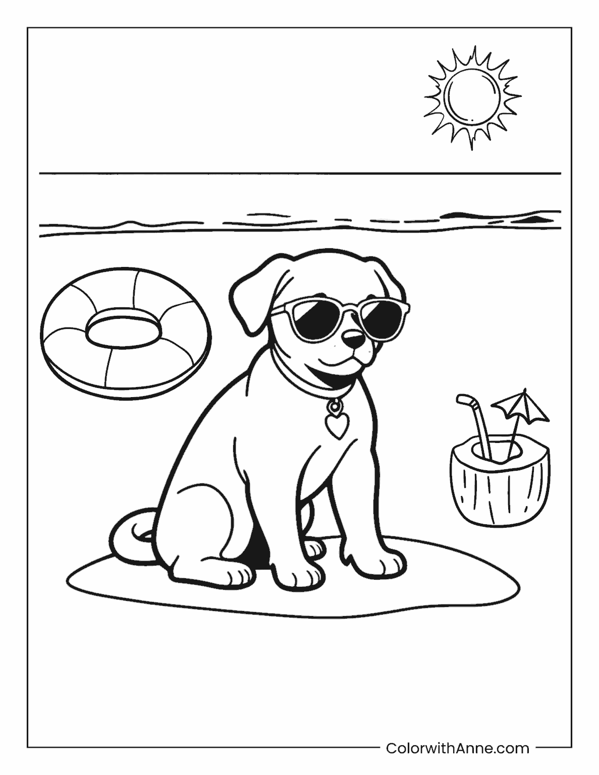 28 Dog Coloring Pages (Free PDF Printables)