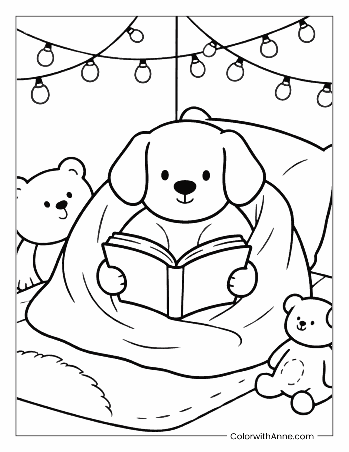 20 Puppy Coloring Pages (Free PDF Printables)