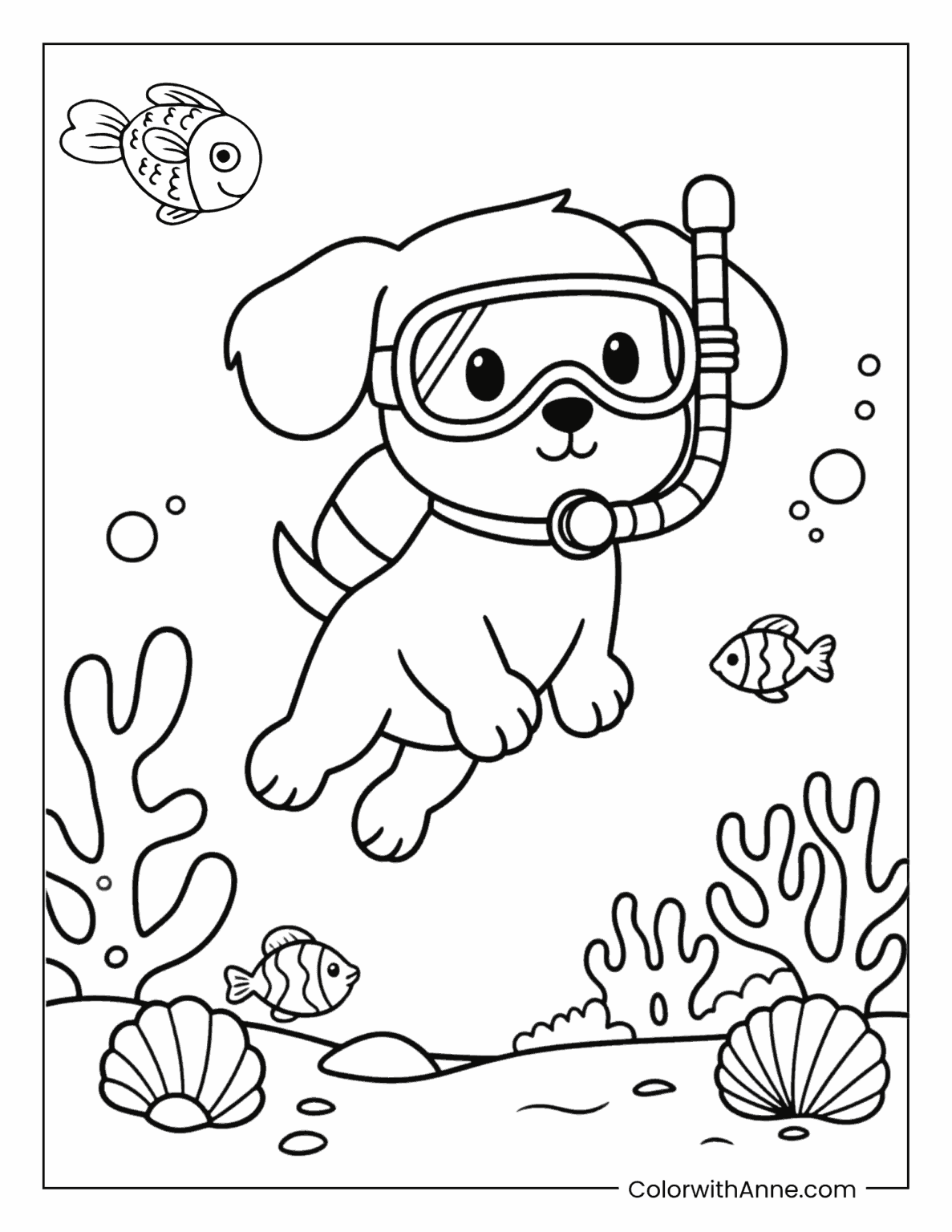 20 Puppy Coloring Pages (Free PDF Printables)