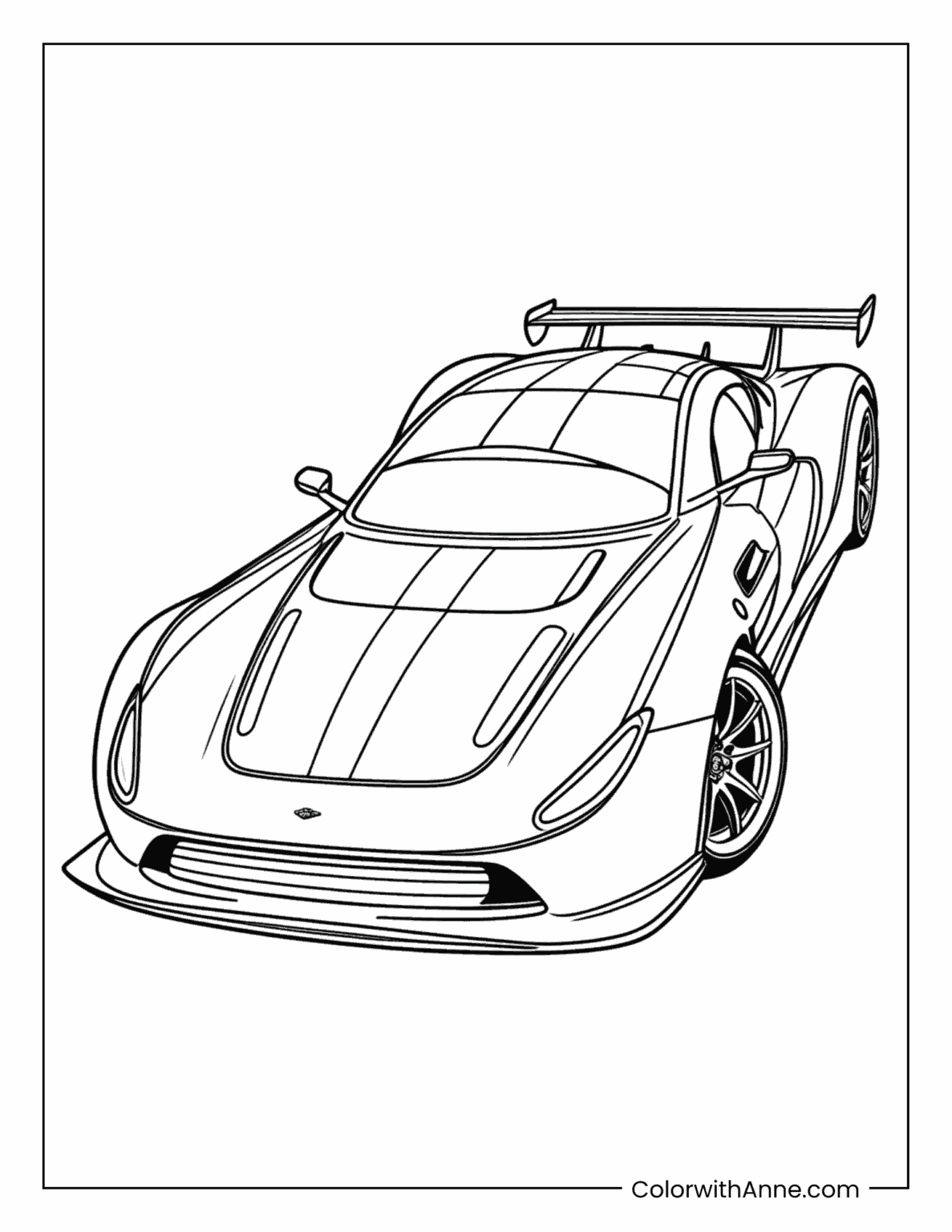 18 Car Coloring Pages (Free PDF Printables)