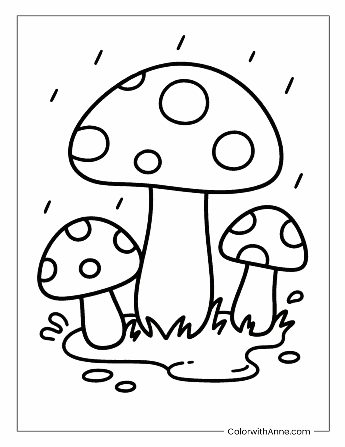 20 Mushroom Coloring Pages (Free PDF Printables)