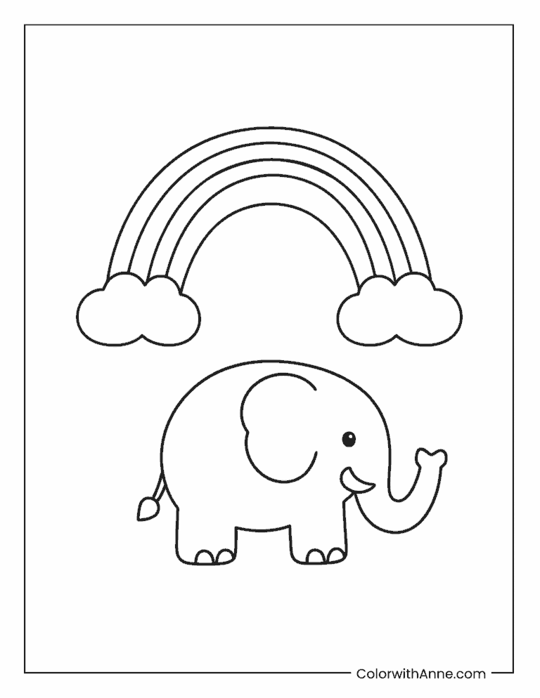 Rainbow Coloring Pages (Free PDF Printables)