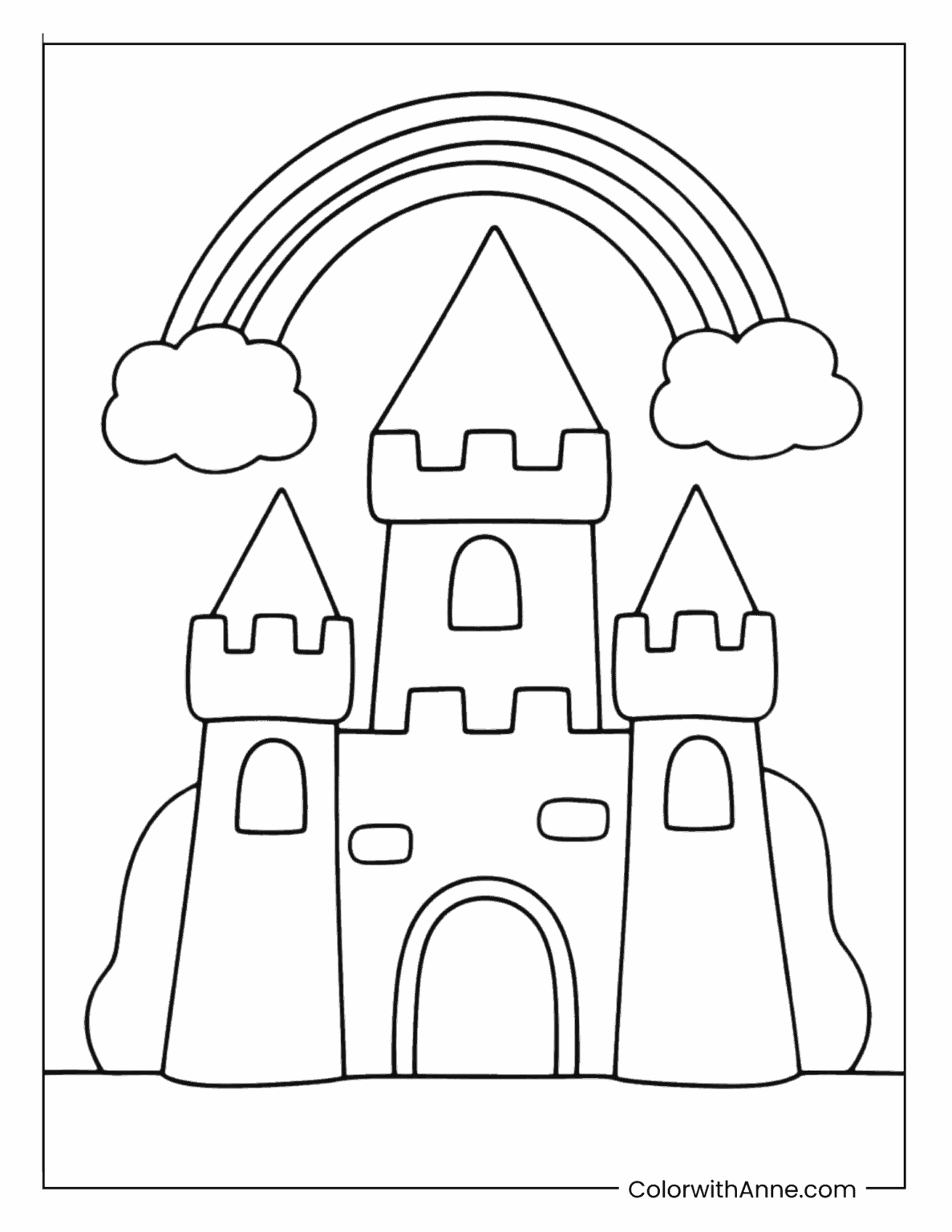 Rainbow Coloring Pages (Free PDF Printables)