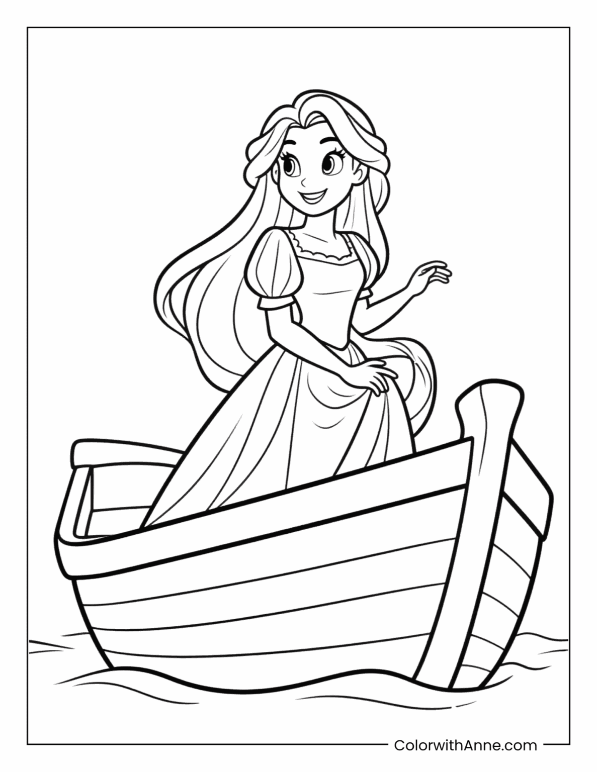 Rapunzel Coloring Pages (Free PDF Printables)