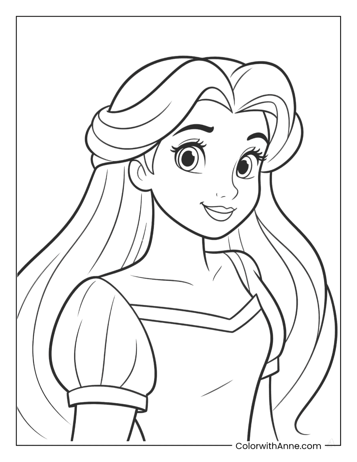 Rapunzel Coloring Pages (Free PDF Printables)