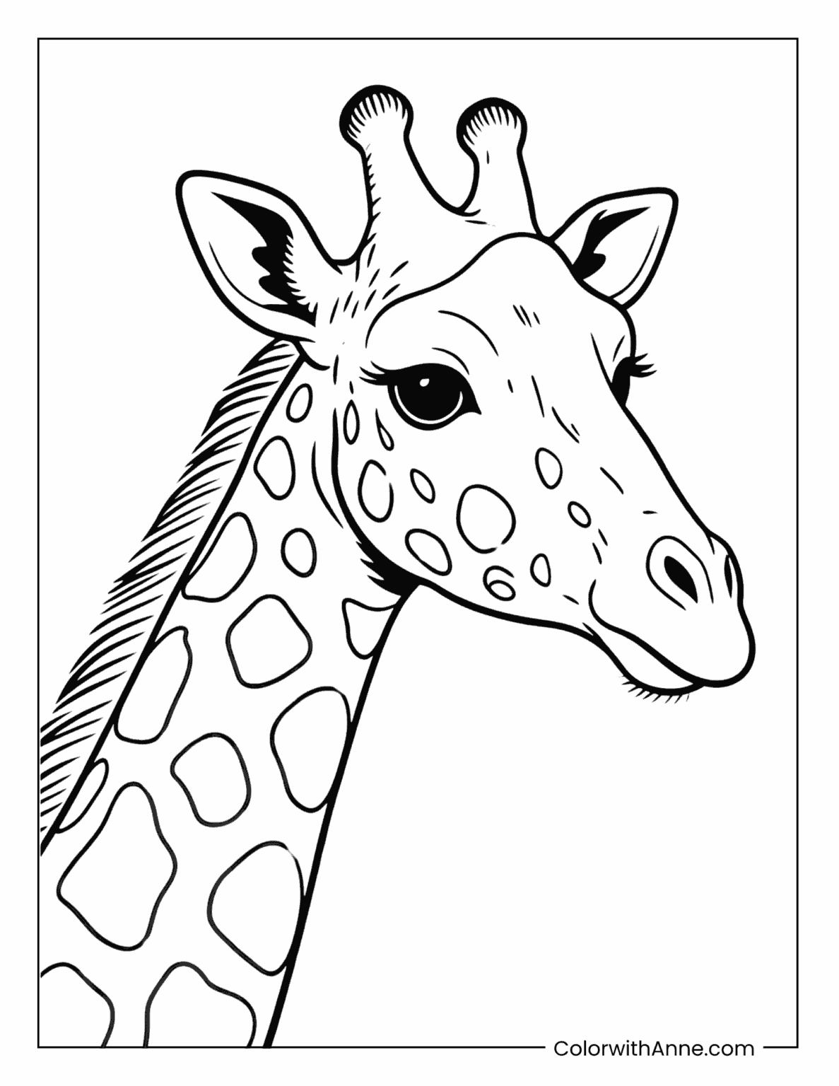 18 Giraffe Coloring Pages (Free PDF Printables)