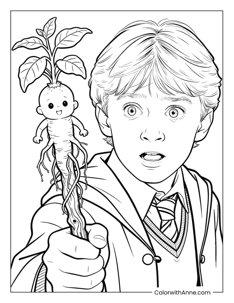 Harry Potter Coloring Pages (Free PDF Printables)