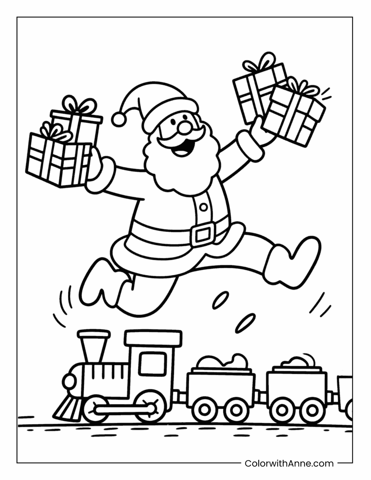 20 Santa Coloring Pages (Free PDF Printables)