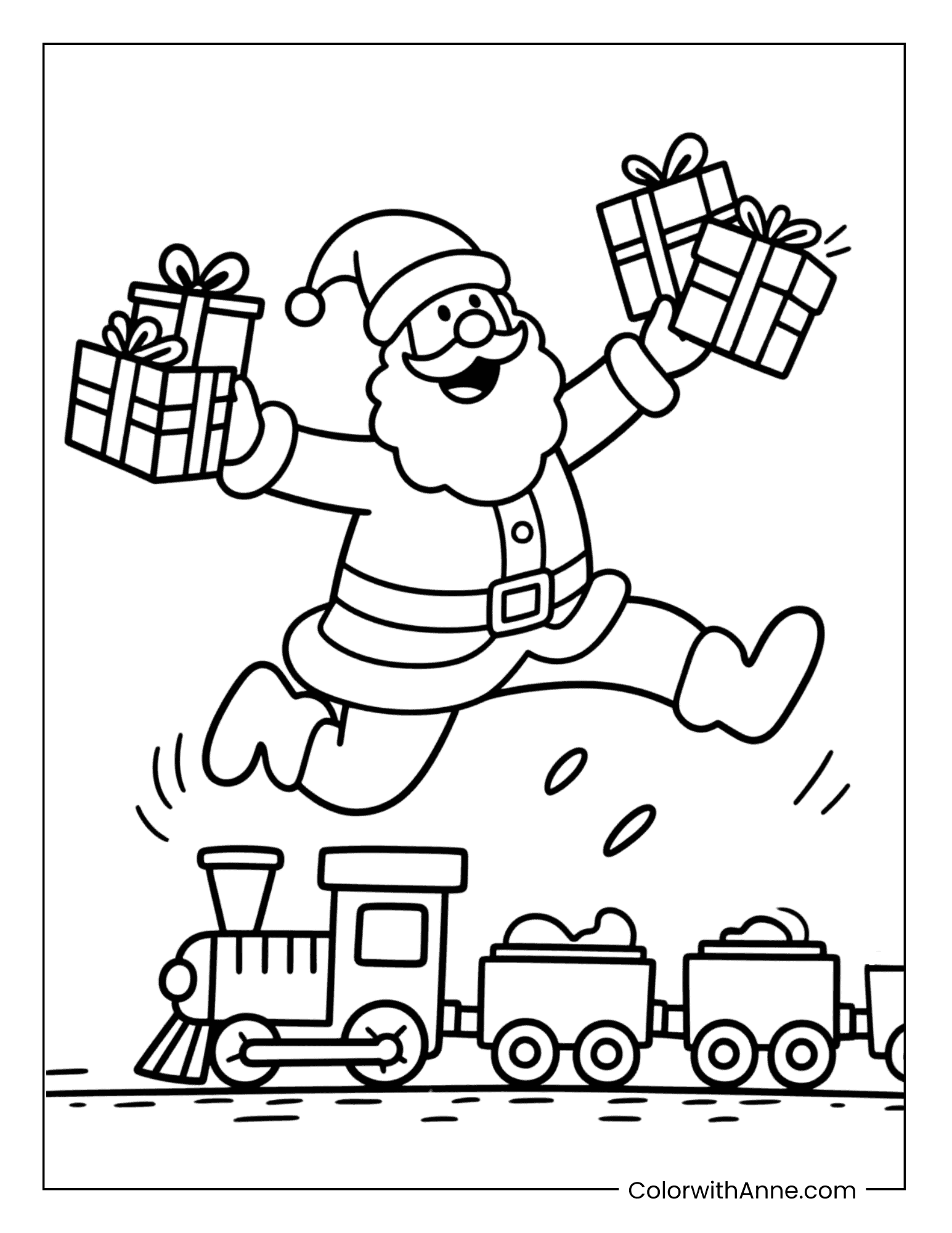 20 Santa Coloring Pages (Free PDF Printables)