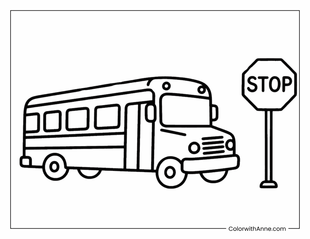 20 School Bus Coloring Pages (Free PDF Printables)