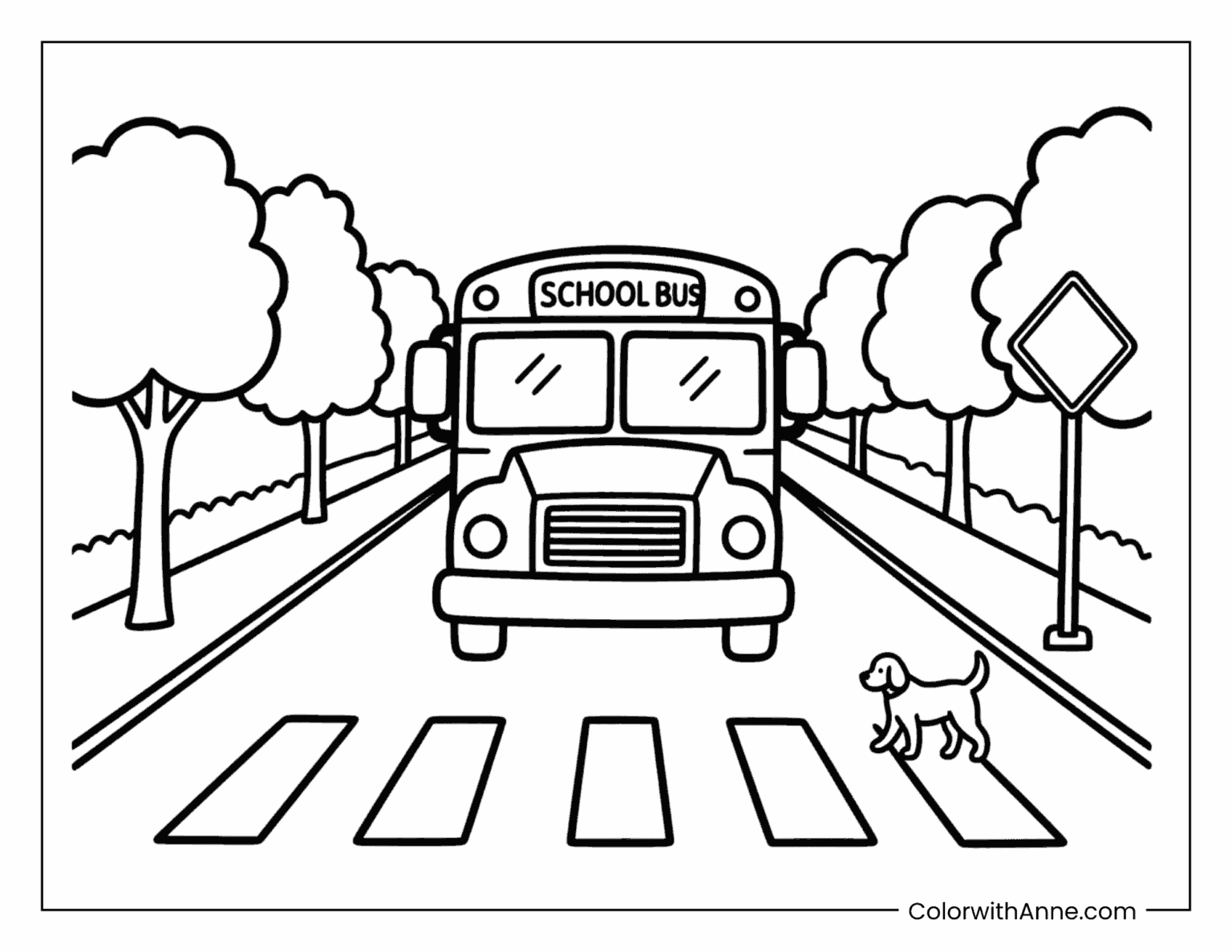 20 School Bus Coloring Pages (Free PDF Printables)