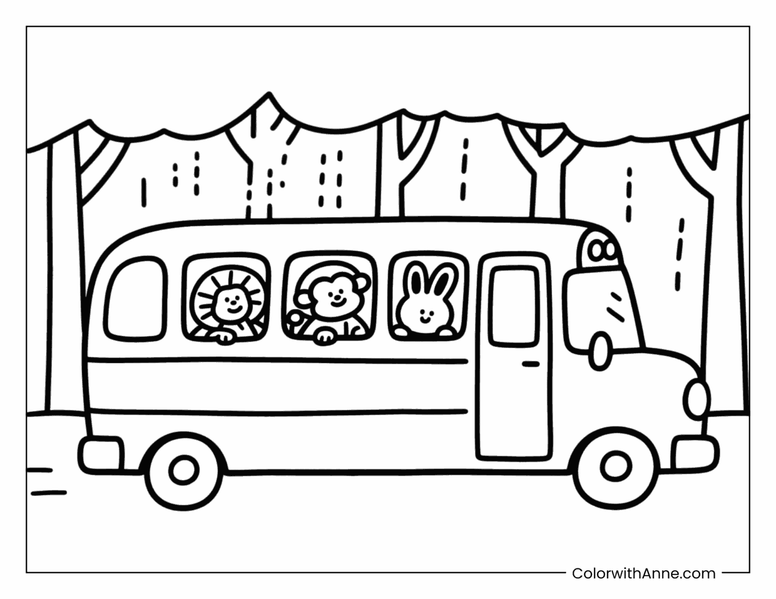 20 School Bus Coloring Pages (Free PDF Printables)