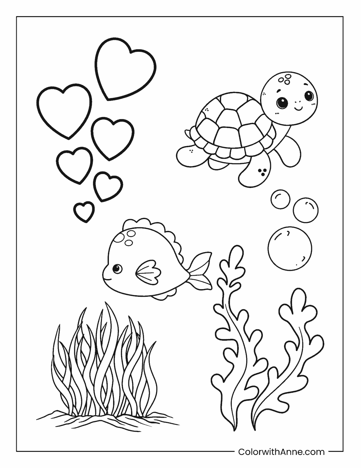 Heart Coloring Pages (Free PDF Printables)
