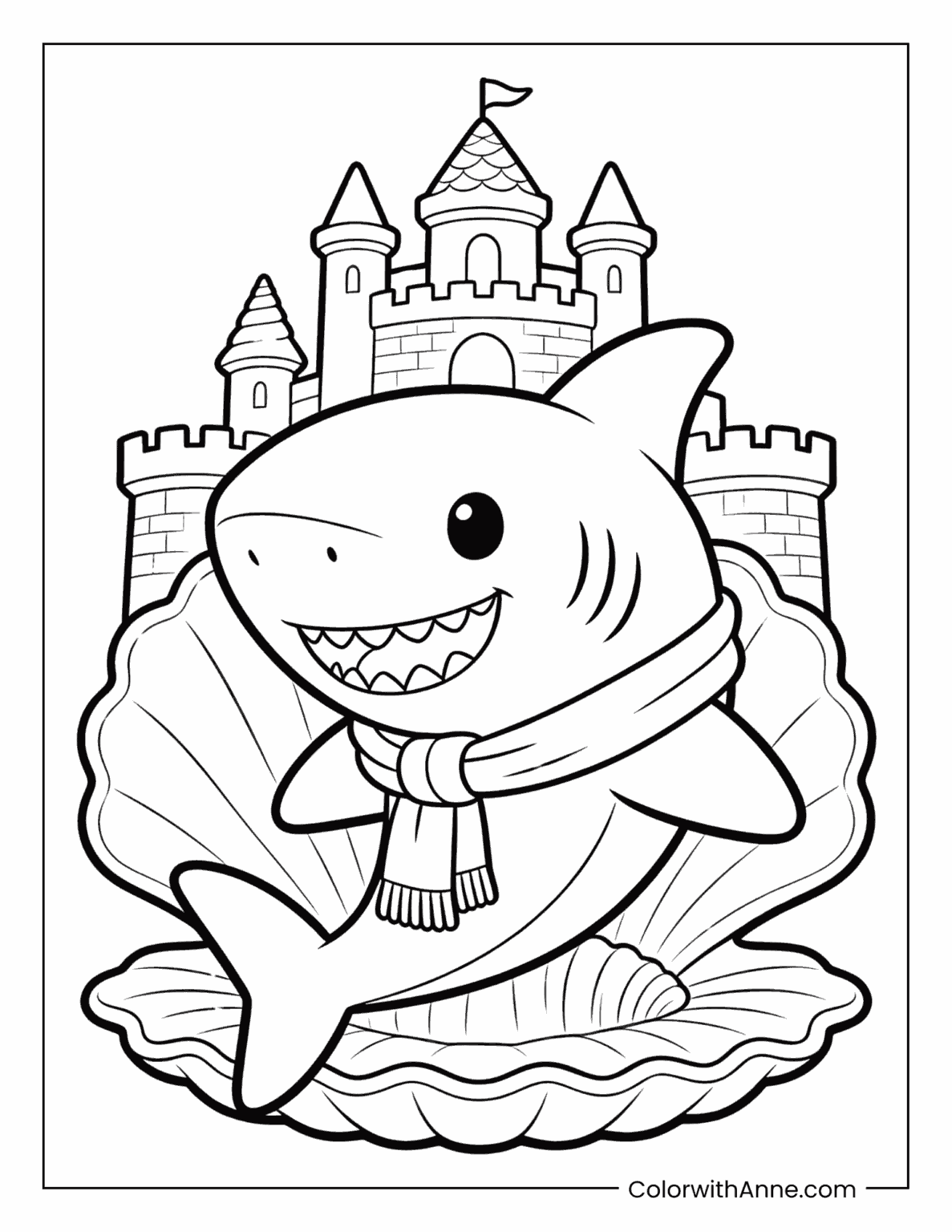 18 Shark Coloring Pages (Free PDF Printables)