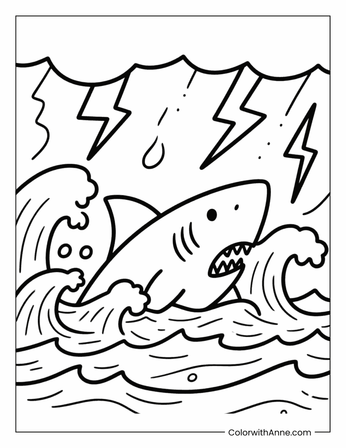 18 Shark Coloring Pages (Free PDF Printables)
