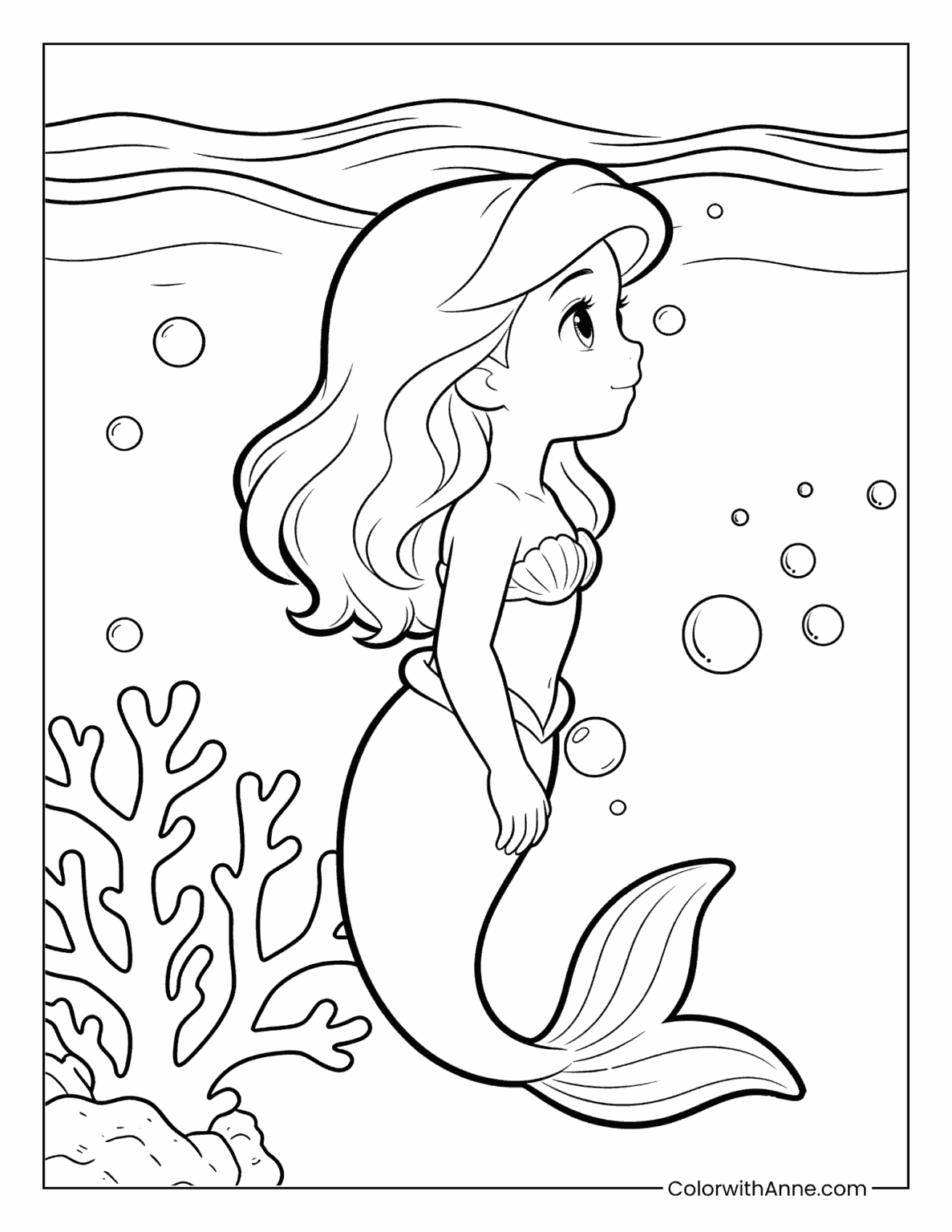 20 Mermaid Coloring Pages (Free PDF Printables)