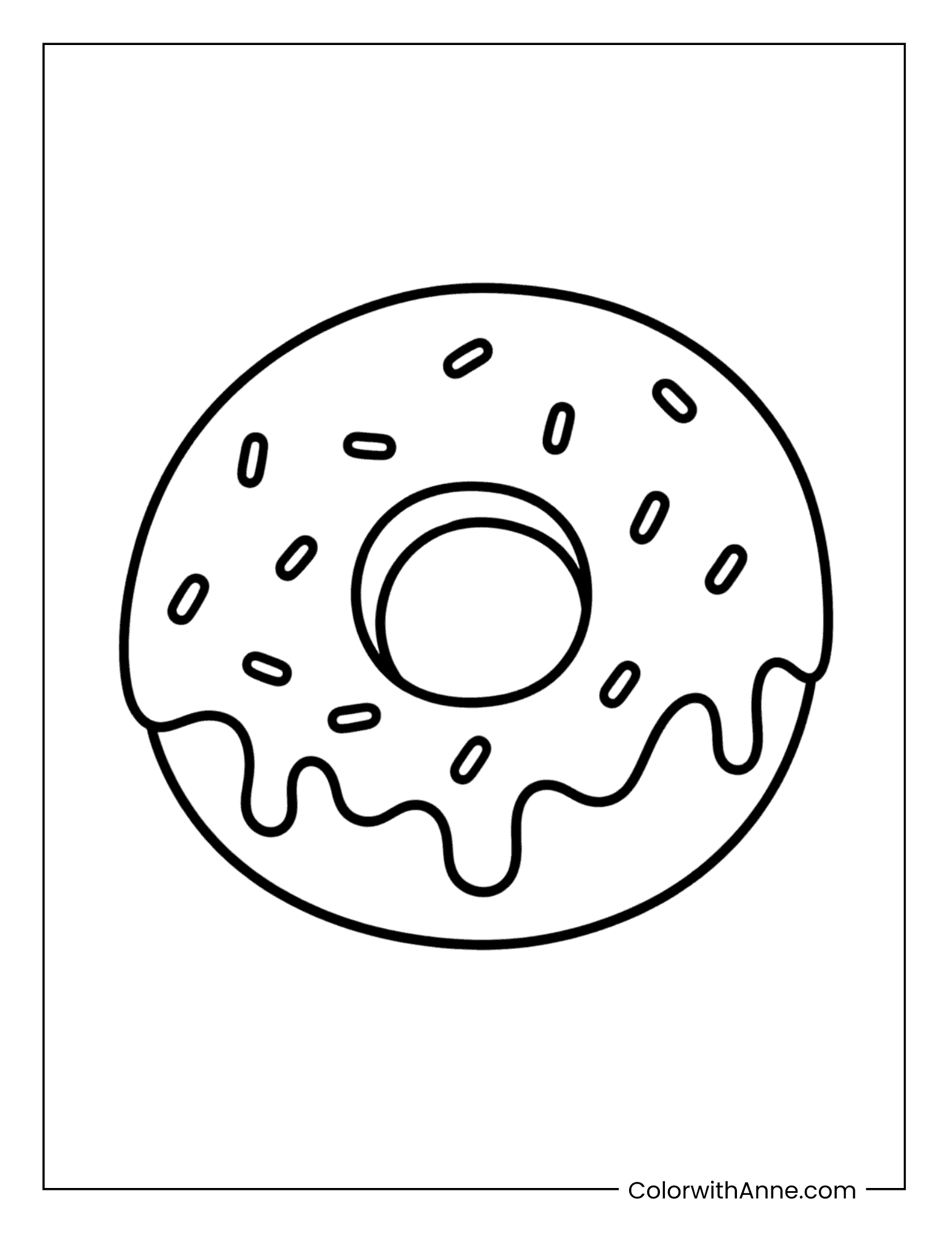 20 Donut Coloring Pages (Free PDF Printables)