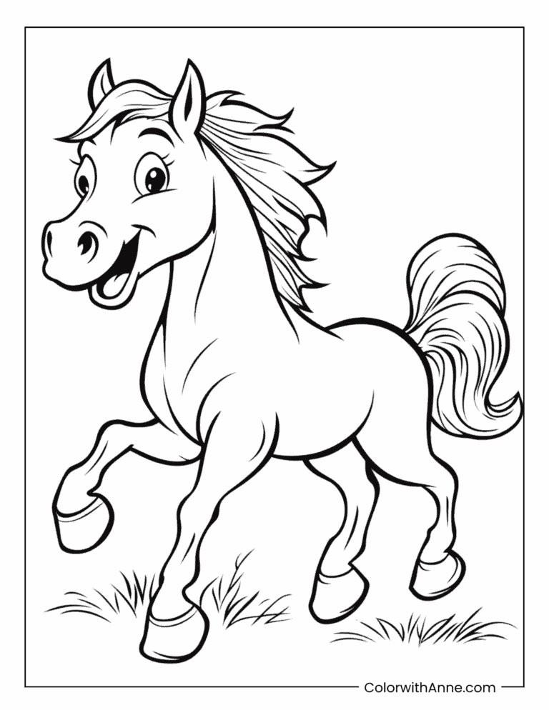 20 Horse Coloring Pages (Free PDF Printables)
