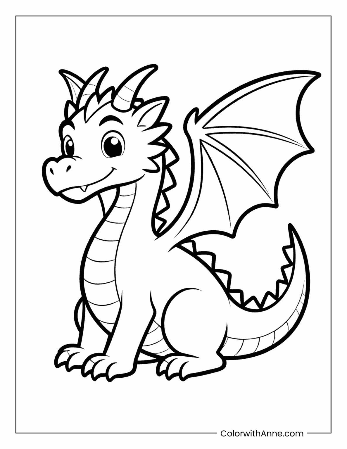 16 Dragon Coloring Pages (Free PDF Printables)