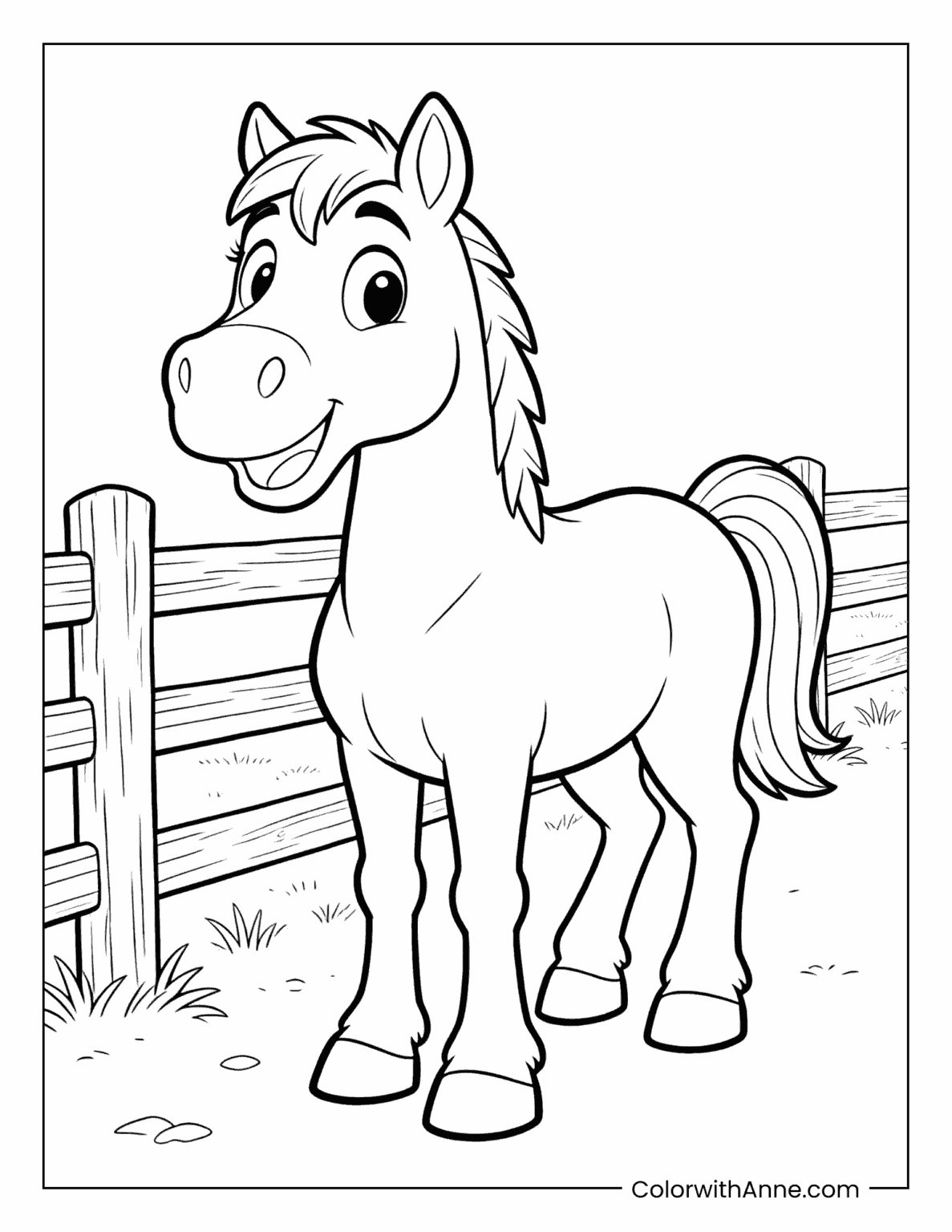 20 Horse Coloring Pages (Free PDF Printables)