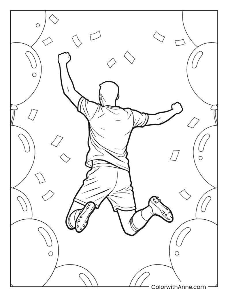 Soccer Coloring Pages (Free PDF Printables) - ColorwithAnne