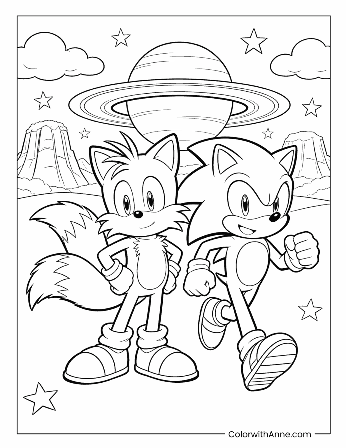 Tails Coloring Pages (Free PDF Printables) - ColorwithAnne