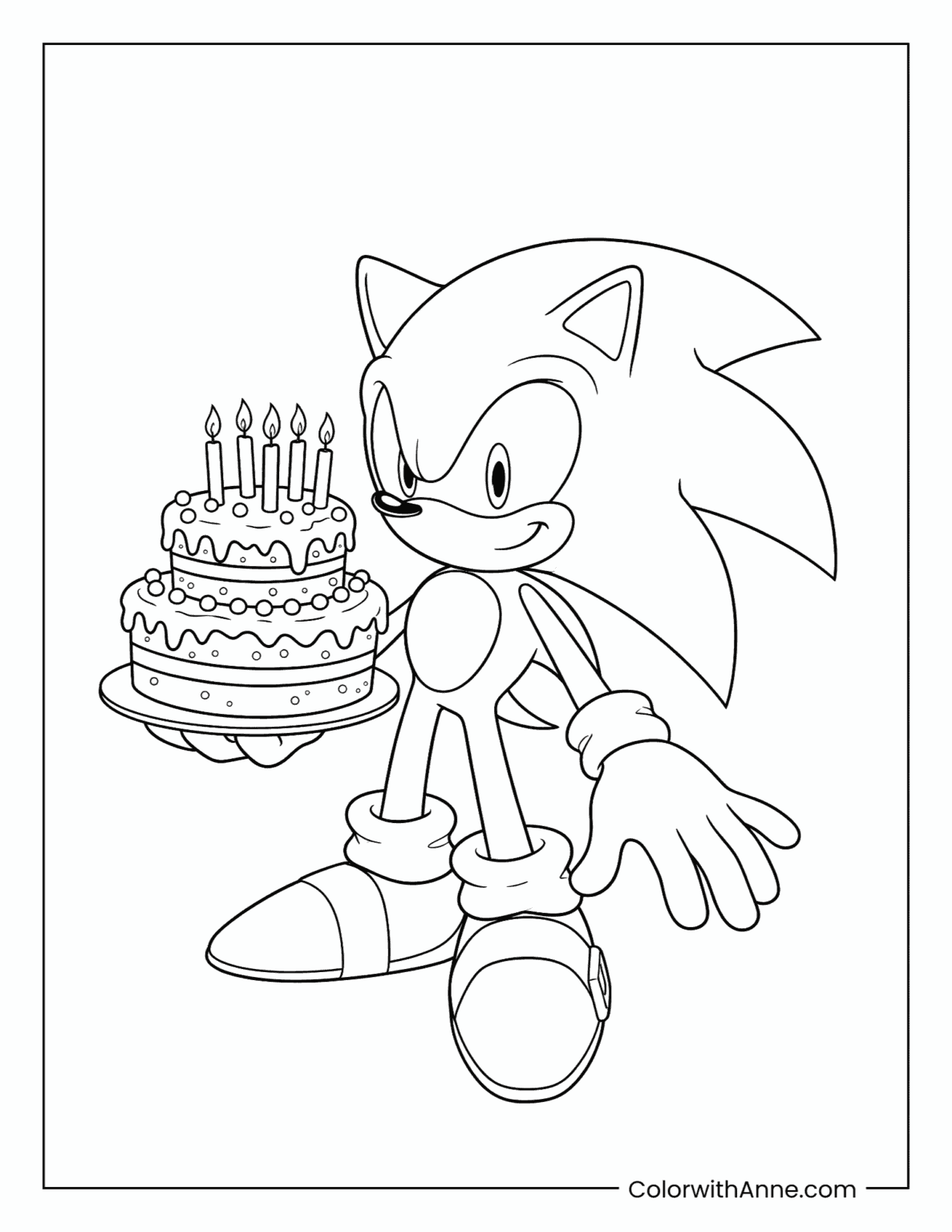 19 Sonic Coloring Pages (Free PDF Printables)