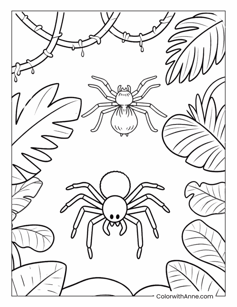 16 Spider Coloring Pages (Free PDF Printables)