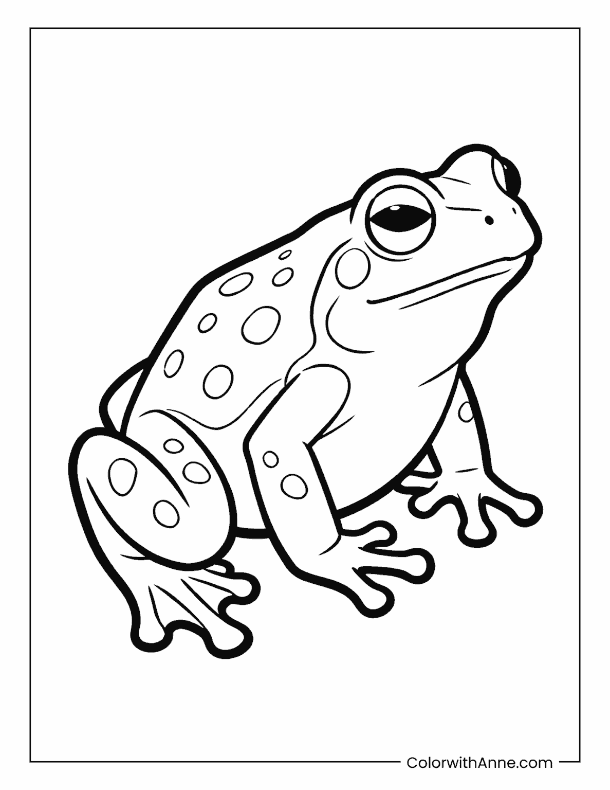 Frog Coloring Pages (Free PDF Printables)