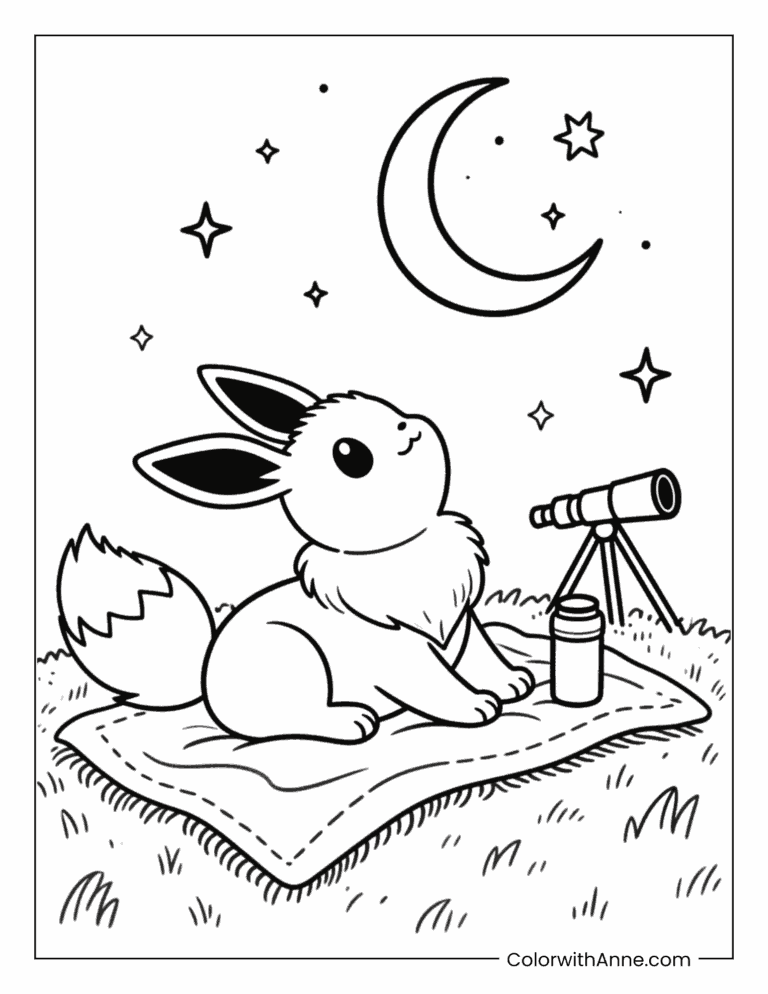Eevee Coloring Pages (Free PDF Printables) - ColorwithAnne