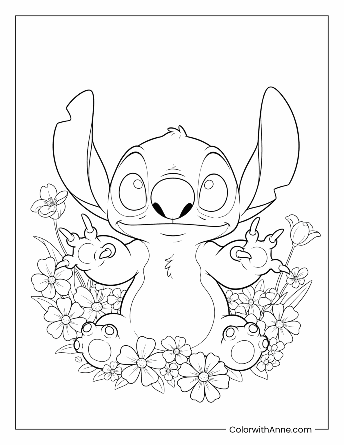 20 Stitch Coloring Pages (Free PDF Printables)