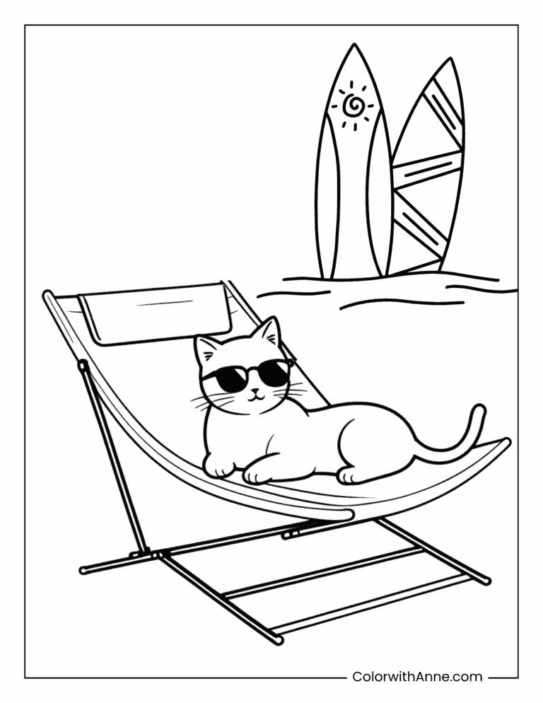 22 Cat Coloring Pages (Free PDF Printables)
