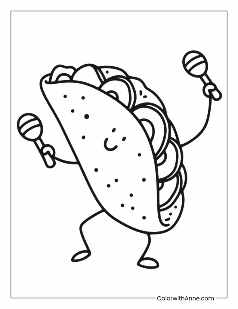 Cute Food Coloring Pages (Free PDF Printables) - ColorwithAnne