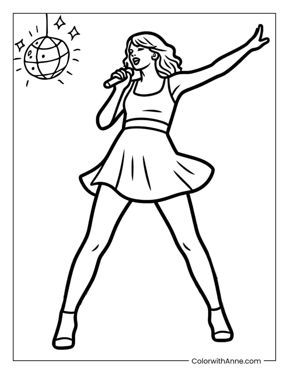 Taylor Swift Coloring Pages (Free PDF Printables)