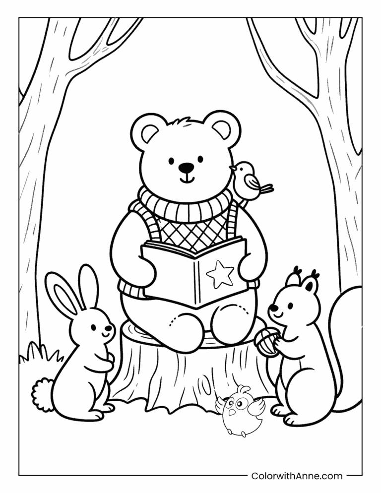 17 Teddy Bear Coloring Pages (Free PDF Printables)